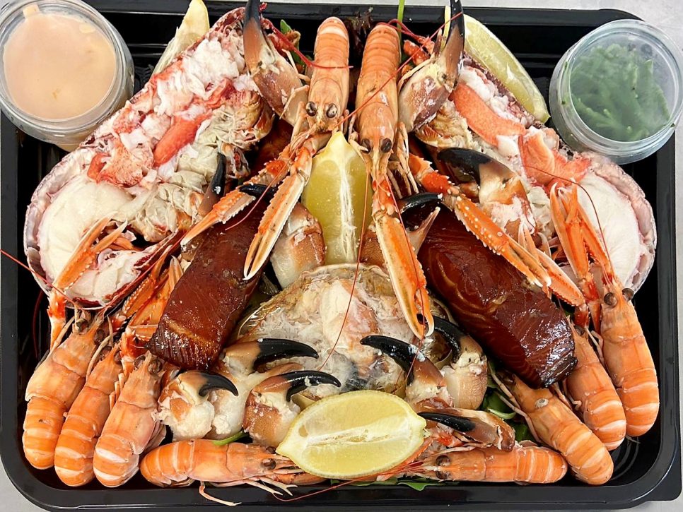 Luxury Platter seafood feast - D.R Collin Fish Eyemouth, Scotland